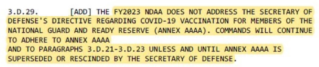 Army Order Does Not Remove Vaccine Mandate for National Guard and ...