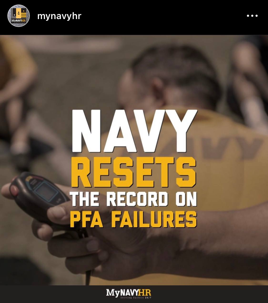 Navy removes incentive to pass PFA by giving failures a pass